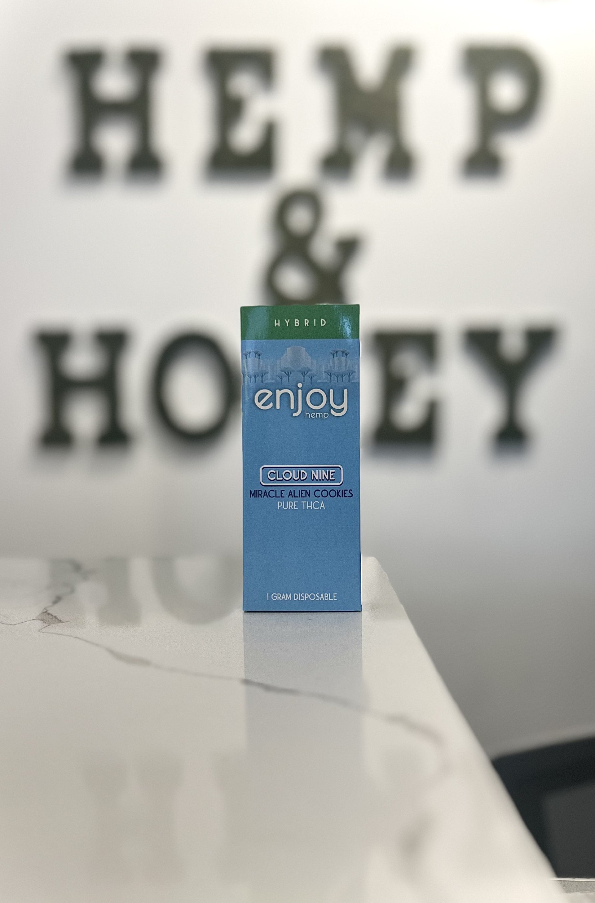 Enjoy 1 Gram Cloud Nine - Miracle Alien Cookies THCA Disposable | Hemp ...