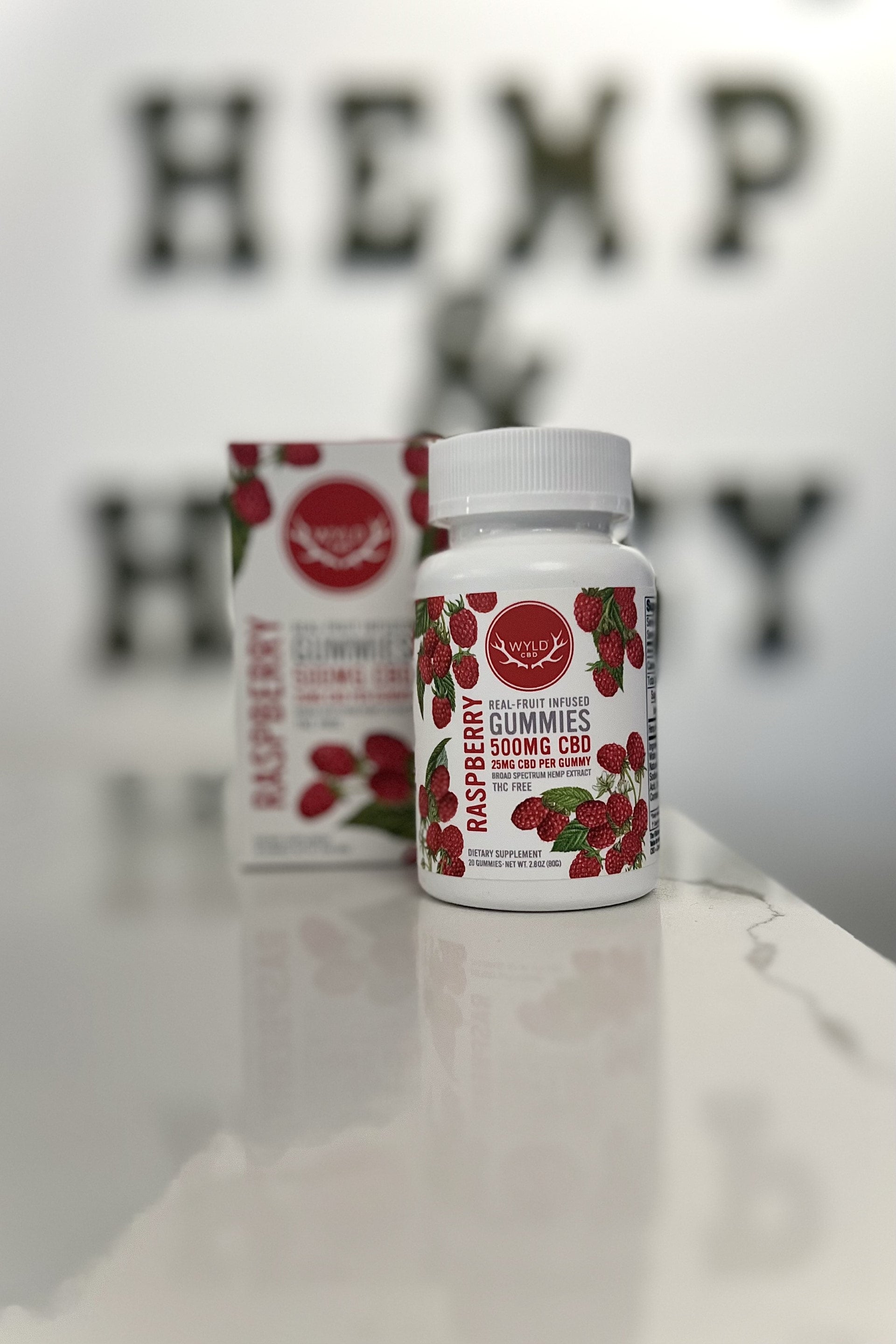 Wyld CBD - Raspberry Gummies | Hemp & Honey